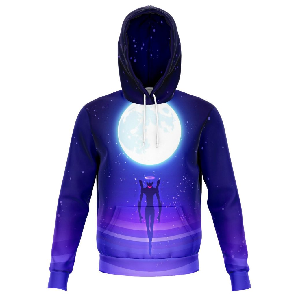 Evangelion Angel Moon Night 3D Hoodie EVA Merch | Evangelion Merch