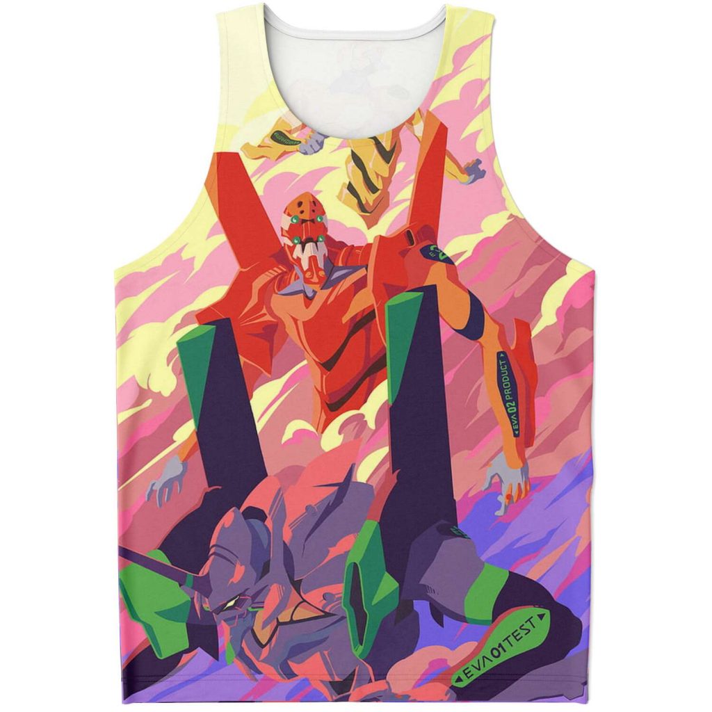 Evangelion Unit-01 Face 3D Tank Top EVA Merch | Evangelion Merch