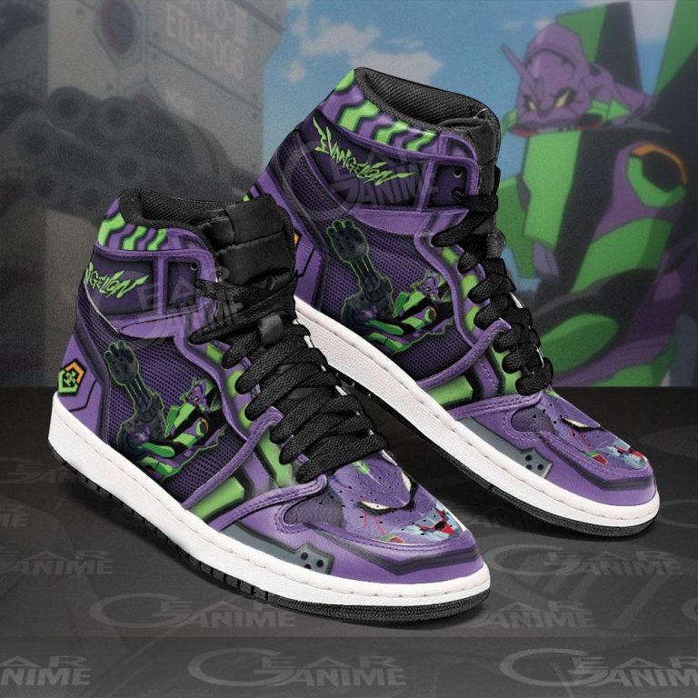 EVA Shoes - Neon Genesis Evangelion Unit-01 Jordan Sneakers Shoes ...