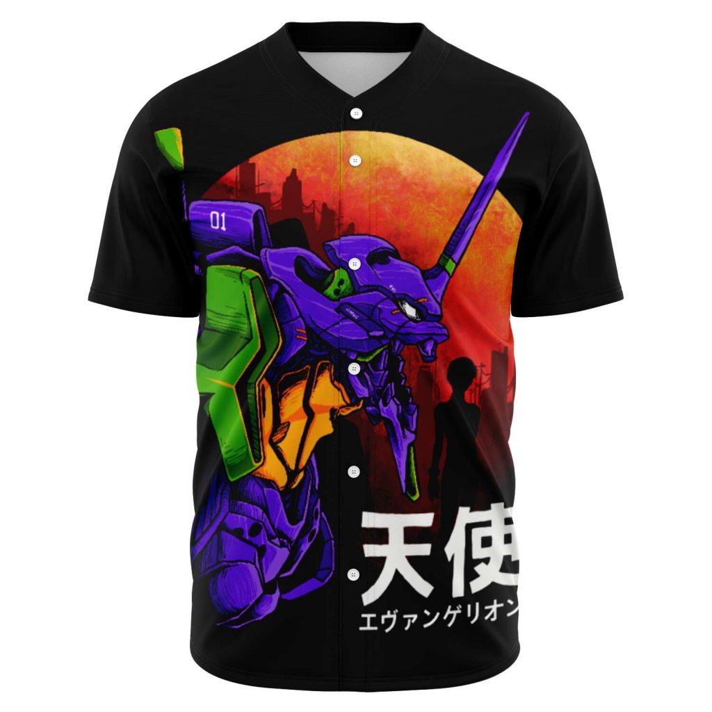 Evangelion Angel Sky Baseball Jersey EVA Merch | Evangelion Merch