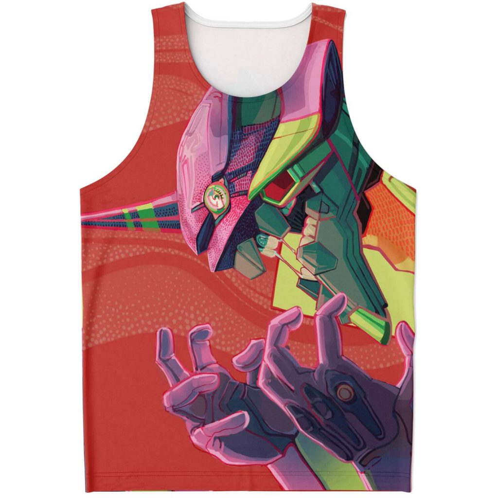 Evangelion Unit-01 Face 3D Tank Top EVA Merch | Evangelion Merch